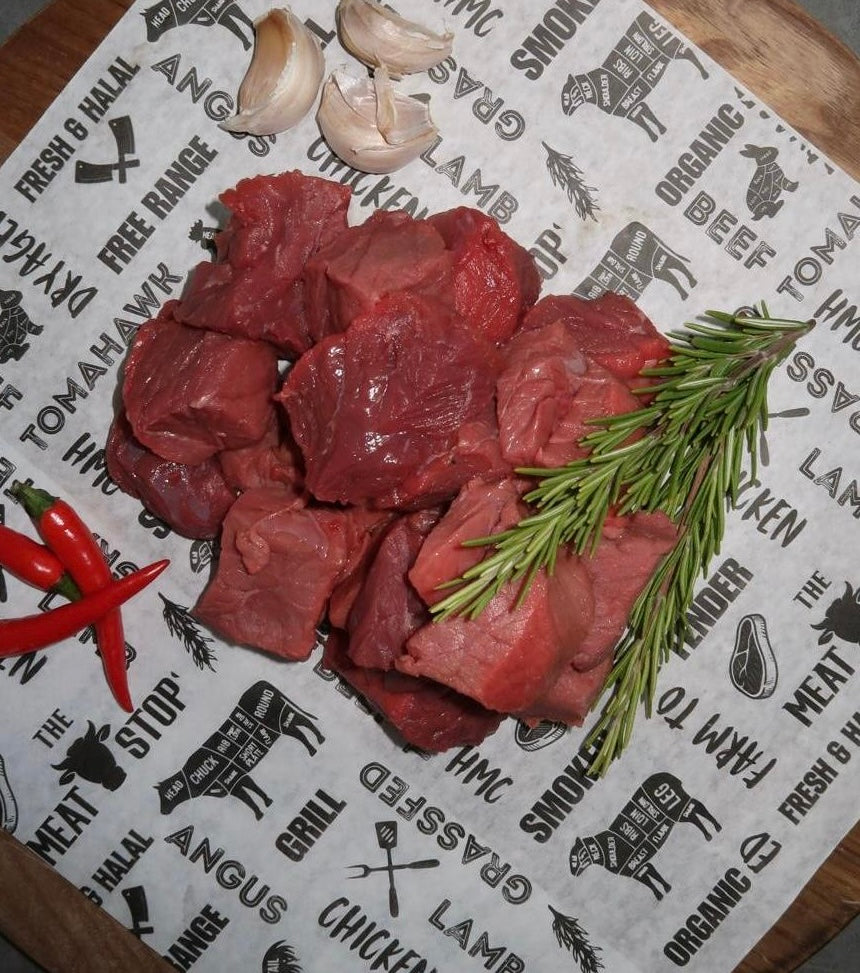 Halal Beef Cubes | HMC Certified Butchers in Morden – The Meat Stop